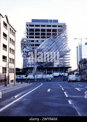 Scaffolding collapse at Fanum House, Queen Street, Cardiff which led to ...