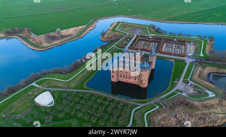 Beautiful view from above of Muiderslot Castle. One of the best ...