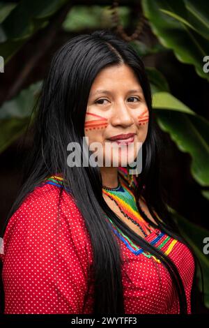 Portrait of Betsy, Archidona, Napo Province, Amazonia, Ecuador Stock ...