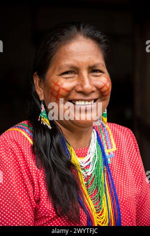 Portrait of Olga, Archidona, Napo Province, Amazonia, Ecuador Stock ...