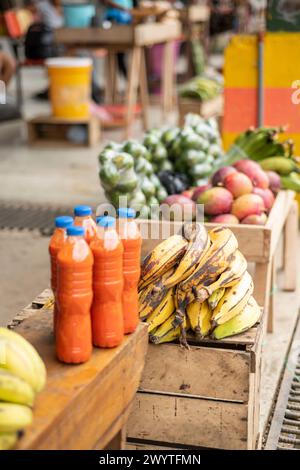 Food Market, Cotundo,, Napo Province, Amazonia, Ecuador, South America ...