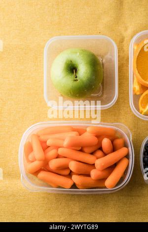 Children making fruit snacks Stock Photo - Alamy