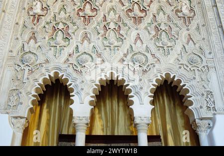Detail of El Tránsito synagogue, Museo Sefardí (mudejar style built ...