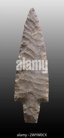 Ancient stone dagger. Historical knife Stock Photo - Alamy