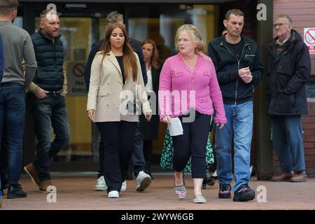 (left to right) Jess Chatwin, Cody Fisher's girlfriend, Tracey Fisher ...