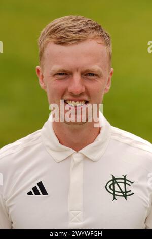 Nottinghamshire's Lyndon James during a media day at Trent Bridge ...