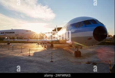 Caravelle 12 aircraft. Aeroscopia. Aeronautical Museum. Toulouse. Haute ...