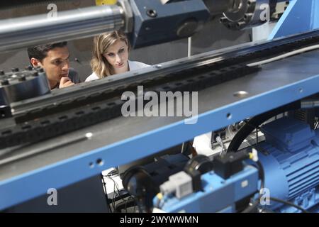 Researchers. Prototype test bench for the development of ...