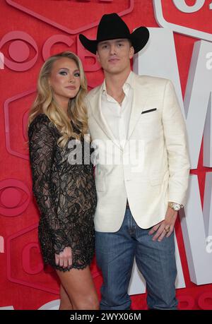 Hallie Ray Light McCollum, Parker McCollum attend the 2024 CMT Music ...