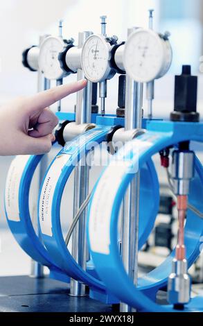 Mechanical traction test, mechanical characterization laboratory Stock ...