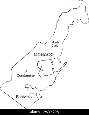 Monaco map ikon vector illustration design Stock Vector Image & Art - Alamy