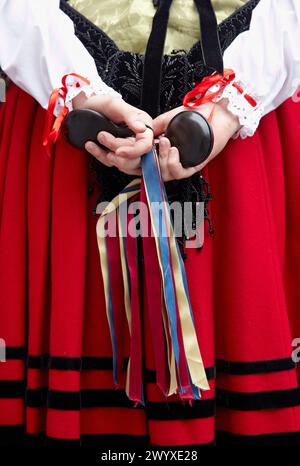 Traditional costumes, Asturian folklore, Plaza mayor, Gijon, Asturias ...