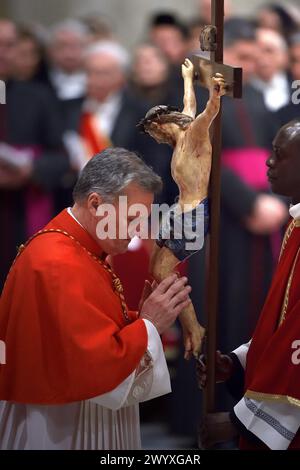 Cardinal Mario Grech, the ceremony of the Good Friday Passion of the ...