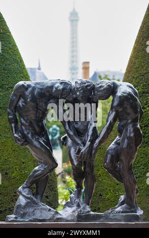 "THE THREE SHADOWS", sculpture by Auguste Rodin. Rodin Museum. Paris ...