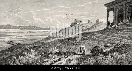 The Indus River and the city of Attock, Punjab, Pakistan. Travel to ...