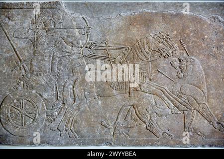 Palace Relief, Reconstruction of Assyrian Palace, Pergamon Museum ...