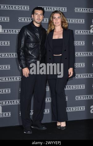 Premiere Challengers Andrea Preti and Susanna Giovanardi attends premiere Challengers Movie ...
