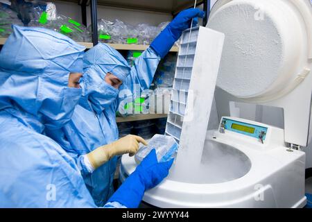 Cryonics, cryopreservation of samples in nitrogen, biopharmaceutical ...