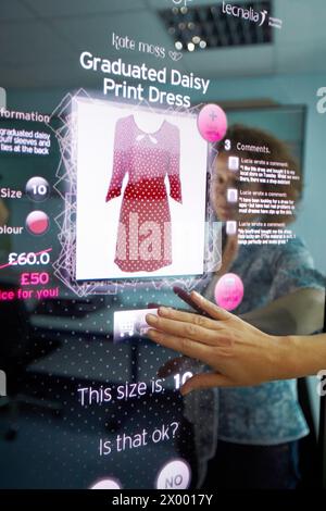 Close-up of a touchscreen with hand drawn icons Stock Photo - Alamy