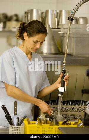 Industrial washing facility in a restaurant kitchen Stock Photo - Alamy