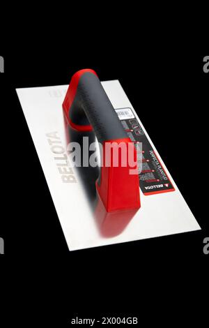 Finishing trowel with bi-material handle Stock Photo - Alamy