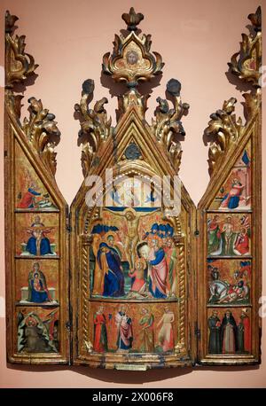 "Portable Triptych with a Central Crucifixion", 1370-1375, Lorenzo ...