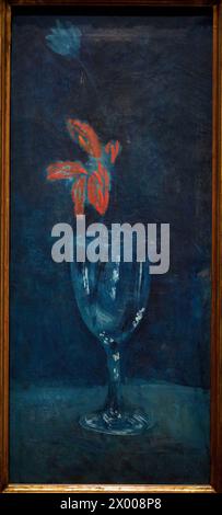 Pablo Picasso / 'The blue glass', 1902-1903, Oil on canvas, 66,1 x 28,5 ...