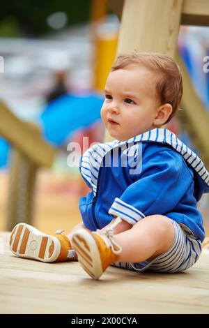 Baby. Playground. Getaria. Gipuzkoa. Basque Country. Spain Stock Photo ...
