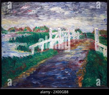 Marsh Bridge, 1910, Emil Nolde, (1867-1956 Stock Photo - Alamy