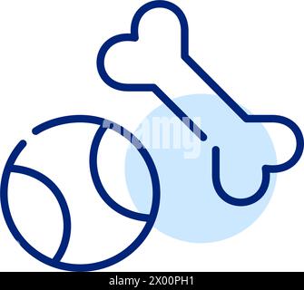 Pet supplies store. Pixel perfect, editable stroke line icon Stock ...