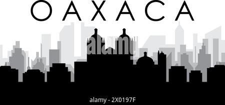 Cityscape skyline panorama of OAXACA, MEXICO Stock Vector Image & Art ...