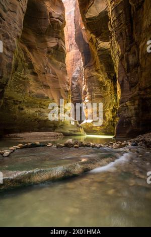 Wadi Mujib/ Arnon Stream in Jordan Stock Photo - Alamy