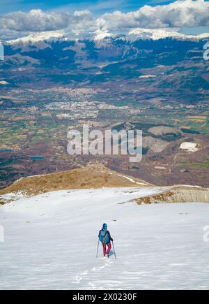 Monte Ocre (Italy) - The white mountain peak in Abruzzo region, Ocre ...