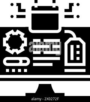 early adopter tech enthusiast glyph icon vector. early adopter tech ...