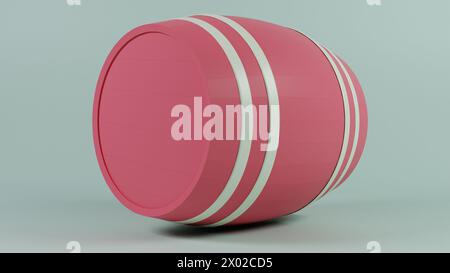 Modern Minimalism: The Pink Barrel Stock Photo - Alamy