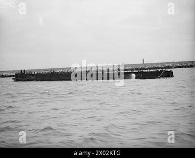 MULBERRY HARBOUR. APRIL 1944, WEYMOUTH AND MARCHWOOD. TWO HUGE ...