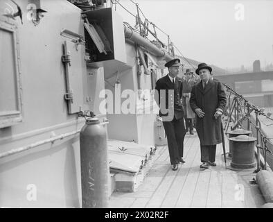 On 10 June 1942, Dr Mignel Carcano, Brazilian Ambassador, visits HMS ...