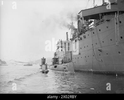 ON BOARD A DEPOT SHIP OF THE ROYAL NAVY. 16 AND 17 AUGUST 1943, IN HMS ...