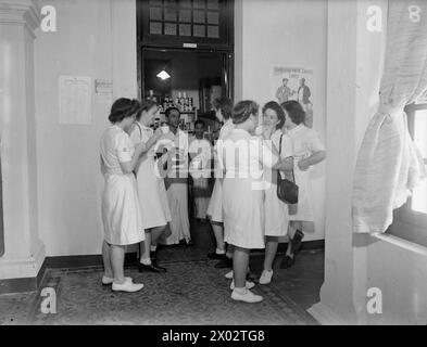 WRNS IN CEYLON. NOVEMBER AND DECEMBER 1943. - On the mess-deck Royal ...