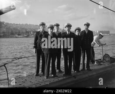 Submarines and Submarine Officers. 4 February 1943, Malta. HMS TROOPER ...