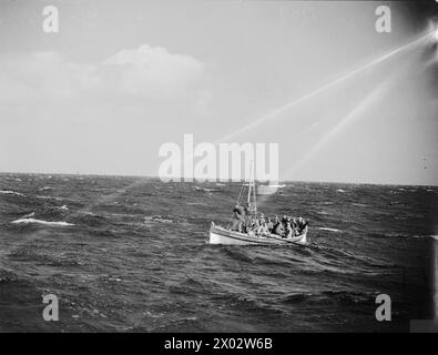 SURRENDER TO THE BRITISH NAVY OFF CAPE BON. MAY 1943, SOME OF THE ...