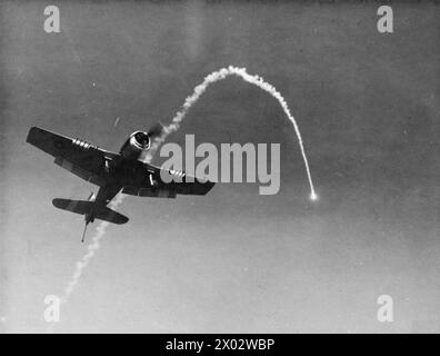WITH THE ESCORT CARRIER HMS KHEDIVE IN EASTERN WATERS. APRIL 1945 ...