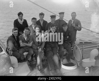 DURING A TRIP TO SEA IN AN MTB. JUNE 1941, ON BOARD AN MTB FROM FELIXSTOWE. - A broadside view ...
