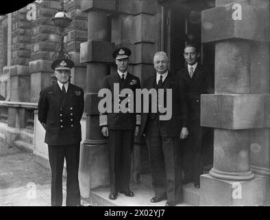 The King Meets Mr. Alexander And Sir Dudley Pound At The Admiralty -- L ...