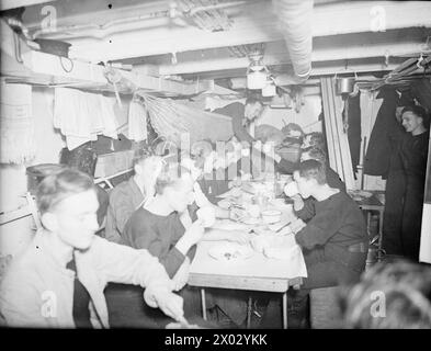 ON BOARD A DESTROYER ON ESCORT DUTY. OCTOBER 1940, ON BOARD THE ...