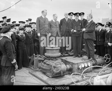 On 3 January 1945 at Chatham, the Mayor of Launceston and his party ...