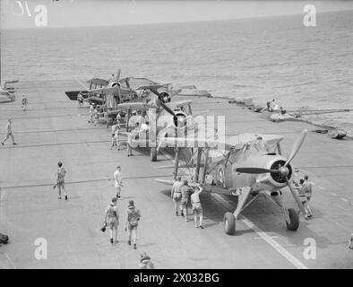 On 16 June 1942, Fairey Albacore aircraft landed on the flight deck of ...