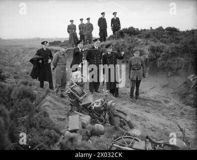 LORD LOUIS MOUNTBATTEN AT A COMBINED OPERATION CENTRE. DUNDONALD CAMP ...