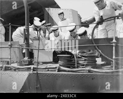 ON BOARD THE DESTROYER HMS HERO AS SHE WENT FROM ALEXANDRIA TO HAIFA ...