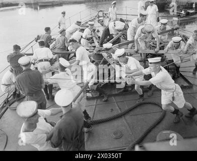 ON BOARD THE DESTROYER HMS HERO AS SHE WENT FROM ALEXANDRIA TO HAIFA ...